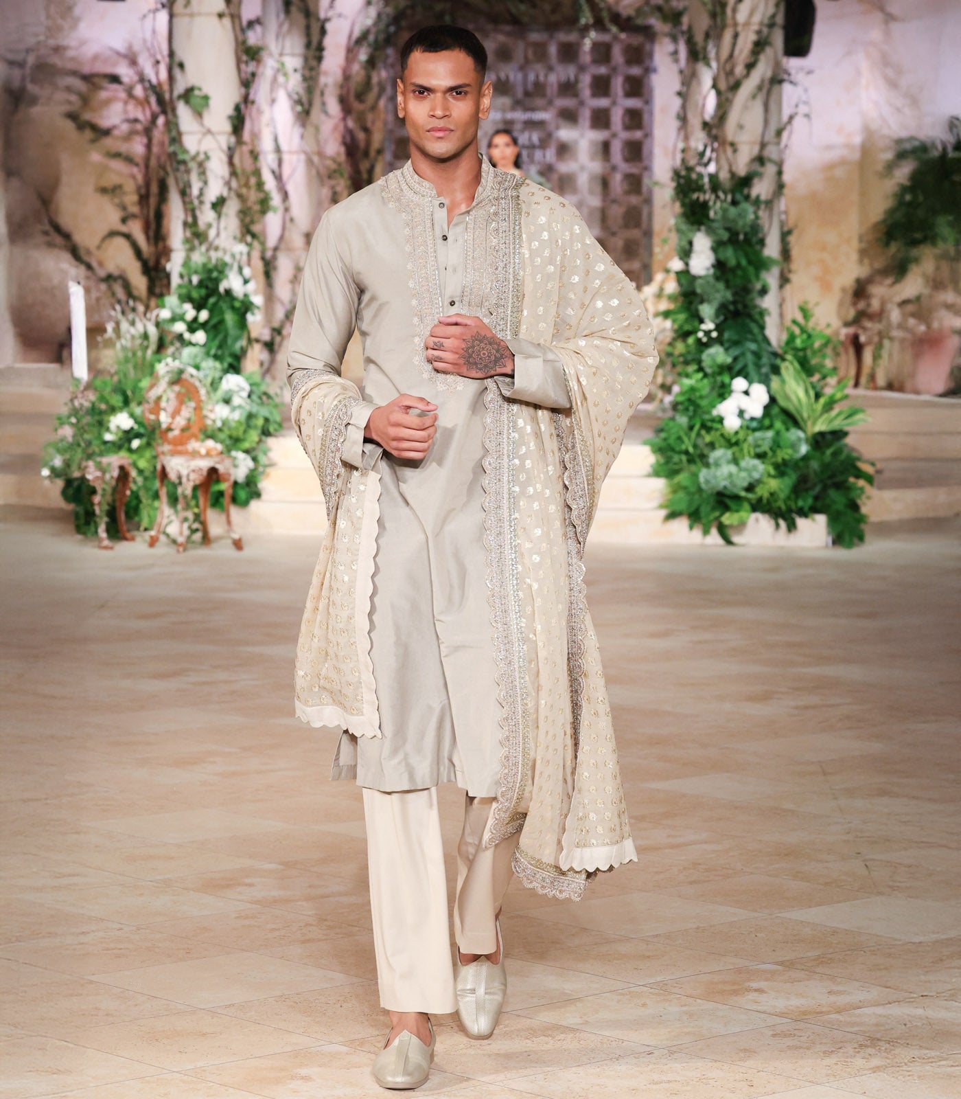 Beige Kurta Set – Jayanti Reddy