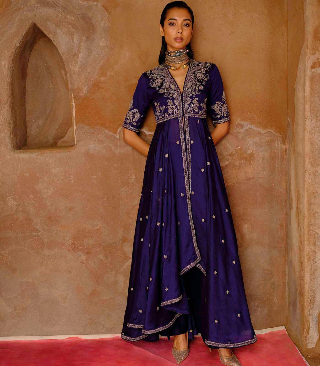 Anarkali Drape Set – Jayanti Reddy