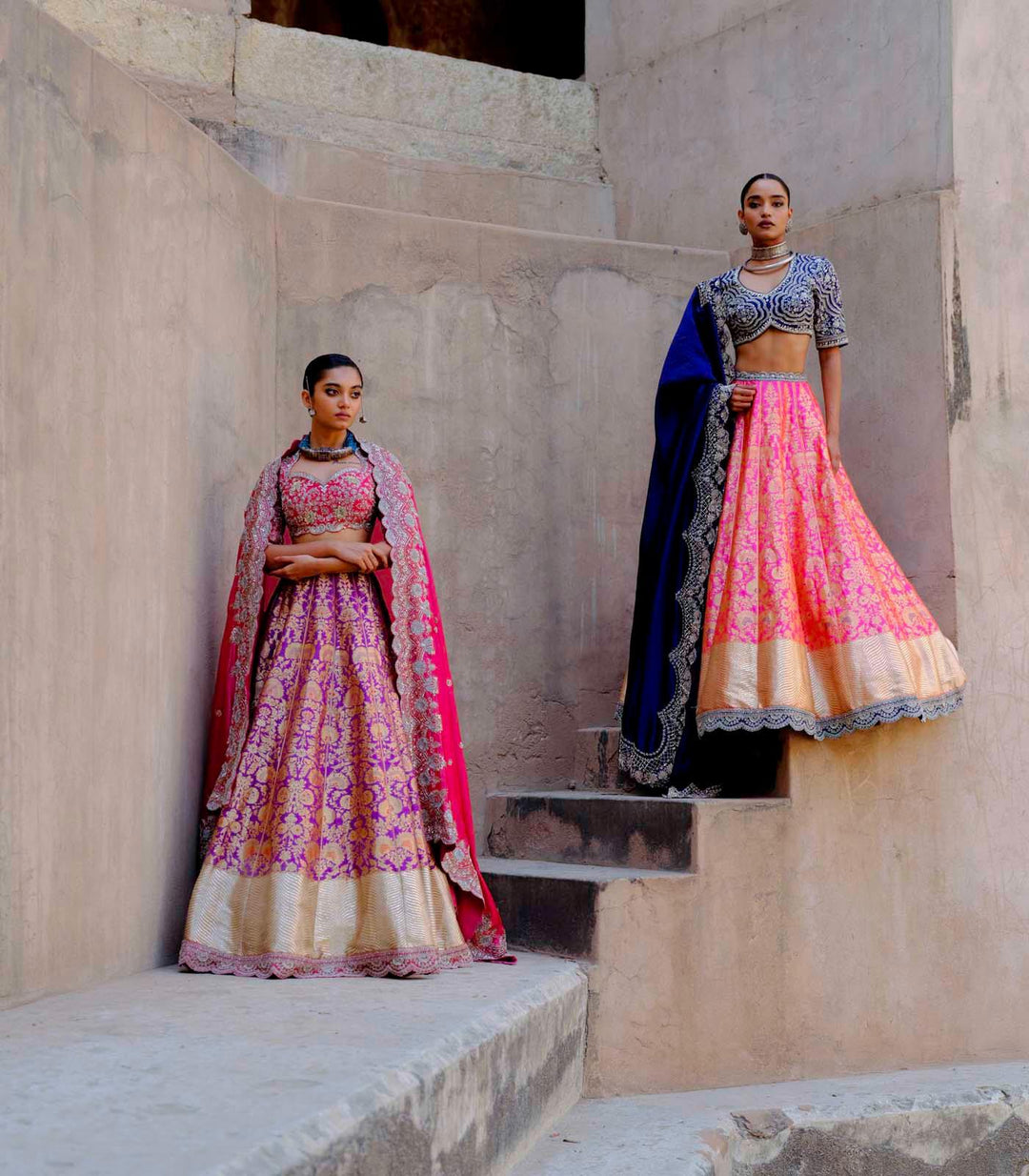 Pink & Purple Lehenga Set – Jayanti Reddy