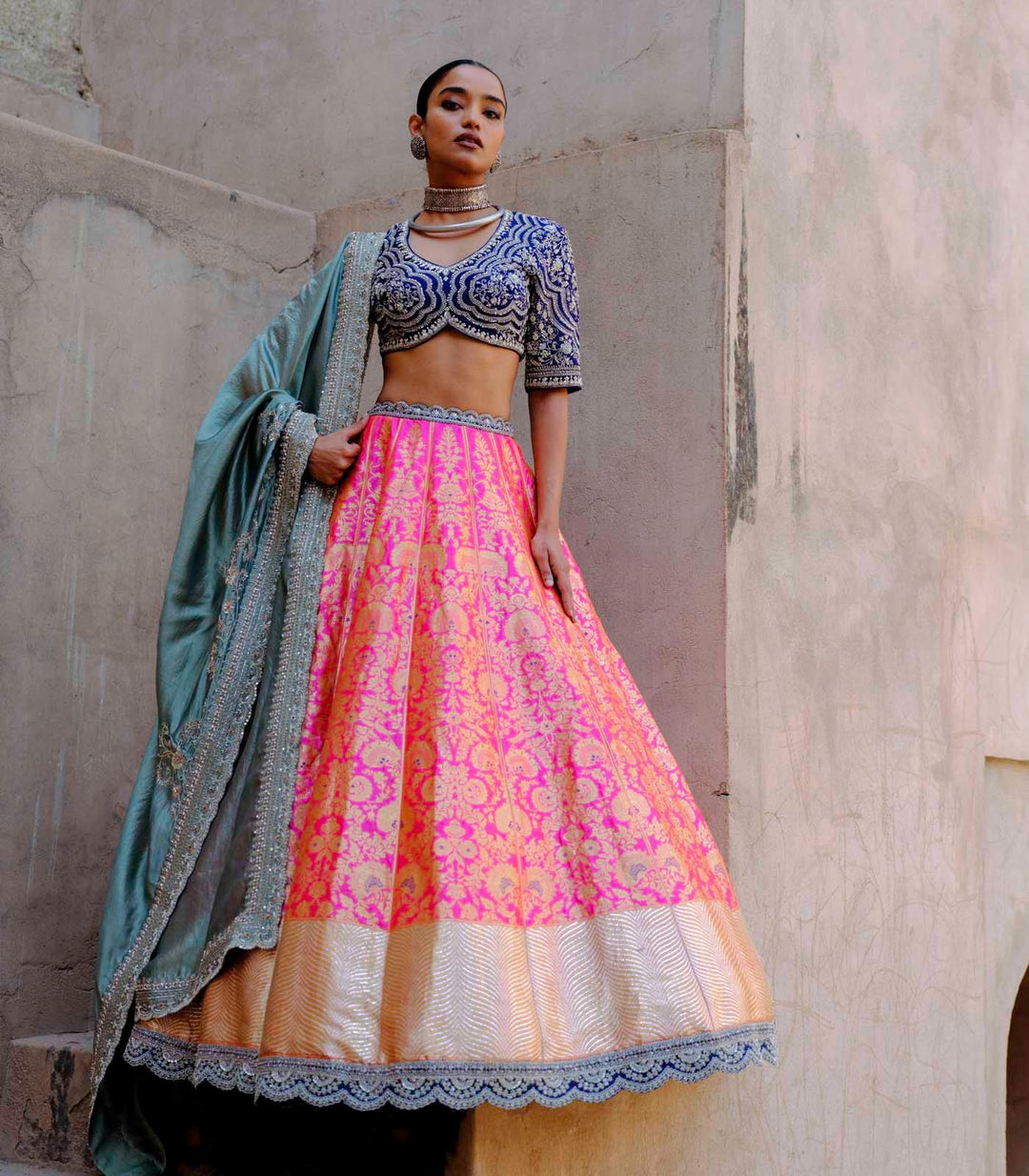 Pink & Purple Lehenga Set – Jayanti Reddy